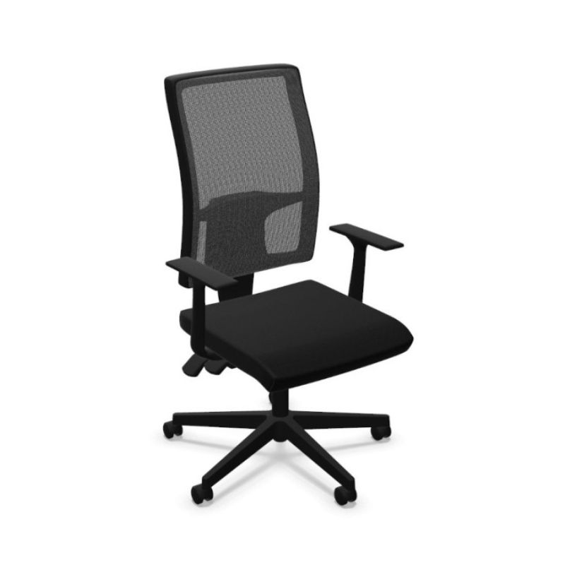 Krzesło obrotowe, ergonomiczne Taktik Mesh Hrua oban czarny EF019 ...